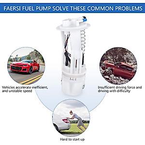 FAERSI Fuel Pump Assembly Replace# E8743M Replacement for 2005 2006 2007 2008 2009 2010 2011 2012 Frontier & Pathfinder & Xterra 2009-2011 Suzuki Equator 4.0L 2.5L