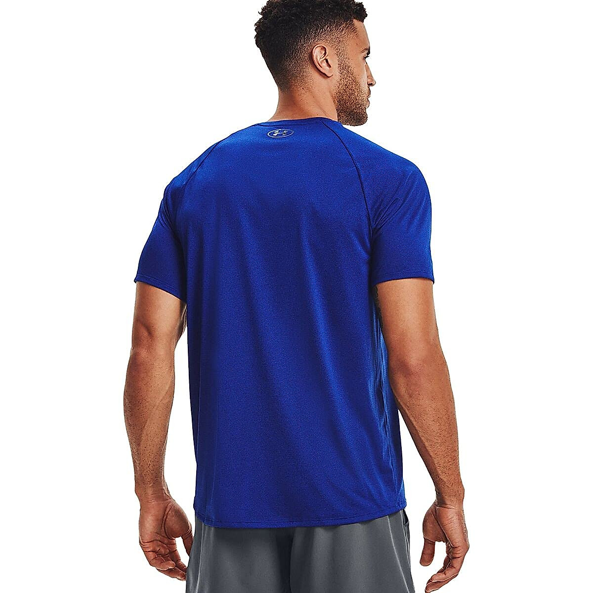 Under Armour Men's Tech 2.0 Novelty Short-Sleeve T-Shirt , Royal (400)/Black , Large