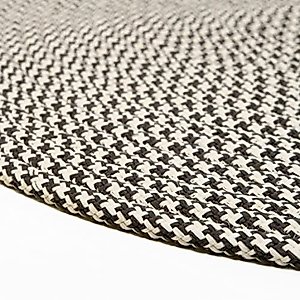 Colonial Mills Milton Houndstooth Tweed Braided Rug, 4x6, Gray
