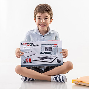 LESHITIAN Kids Laptop - 80 Learning Modes to Learn Alphabet, Words, Mathematics, Play Games and Music - Toy for Children Ages 5+