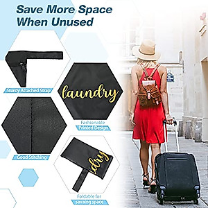 2 Pieces Travel Laundry Bags Waterproof Wet Bag Washable Dirty Clothes Bag Reusable Large Wet Dry Bag for Traveling Gym Laundry Swimsuit Wet Clothes Workout Diaper Bag, 17 x 22 Inches (Gray, Black)