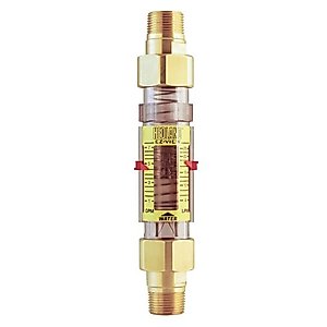 Hedland H625-007 EZ-View Flowmeter, Polysulfone, For Use With Water, 1.0 - 7 gpm Flow Range, 3/4" NPT Male