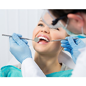 Adenna MIR160 Miracle 3.5 mil Powder-Free Nitrile Exam Gloves, Medical Grade, Blue, X-Small, Box of 200