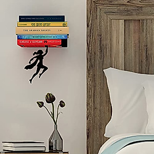 Artori Design Floating Bookshelf for Kids Invisible Shelf - Metal Book Shelf for Wall Decore Book Lovers - Bookshelf Floating Book Shelves for Wall - Superhero Home Decore Bookshelves (Wondershelf)