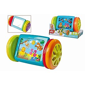 Simba 104010018 ABC Rolling Mirror/with Large Wobble Image in Both Wheels / 12 cm / 6 Months +, Multicoloured