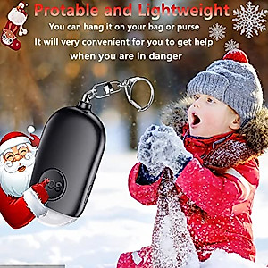 Safe Sound Personal Alarm - 130dB USB Rechargeable Keychain Alarm Self Defense Security Alarm with Mini Emergency LED Light for Women Kids Elderly