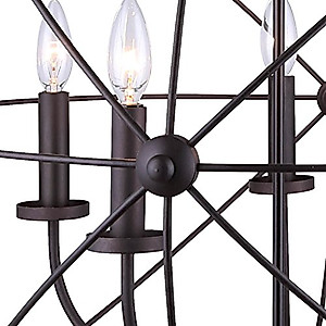 Canarm ICH282B05ORB25 Sumerside 5 Light Chandelier, Oil Rubbed Bronze