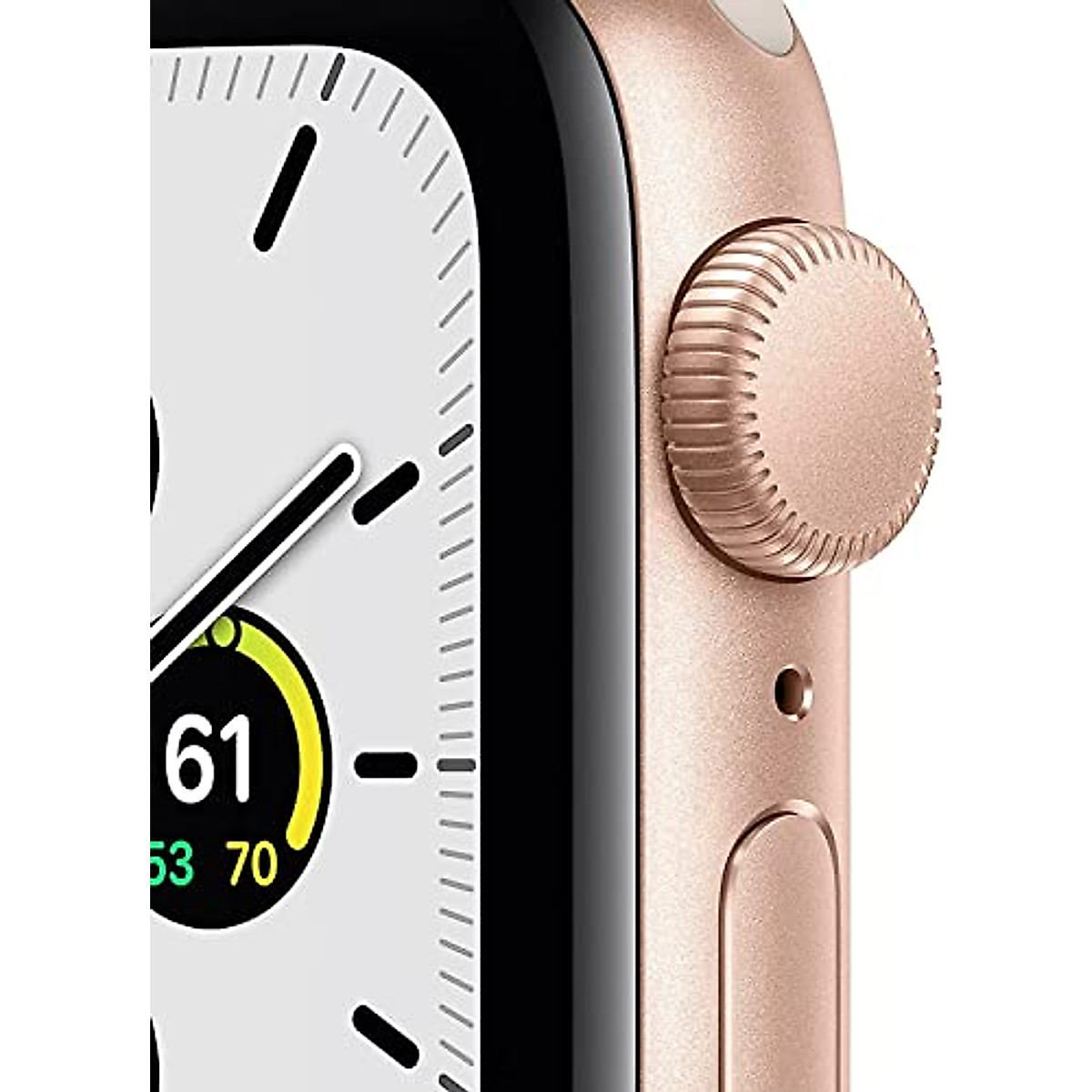 Apple Watch SE (GPS, 40mm) - Gold Aluminium Case with Starlight Sport Band - Regular (Renewed)