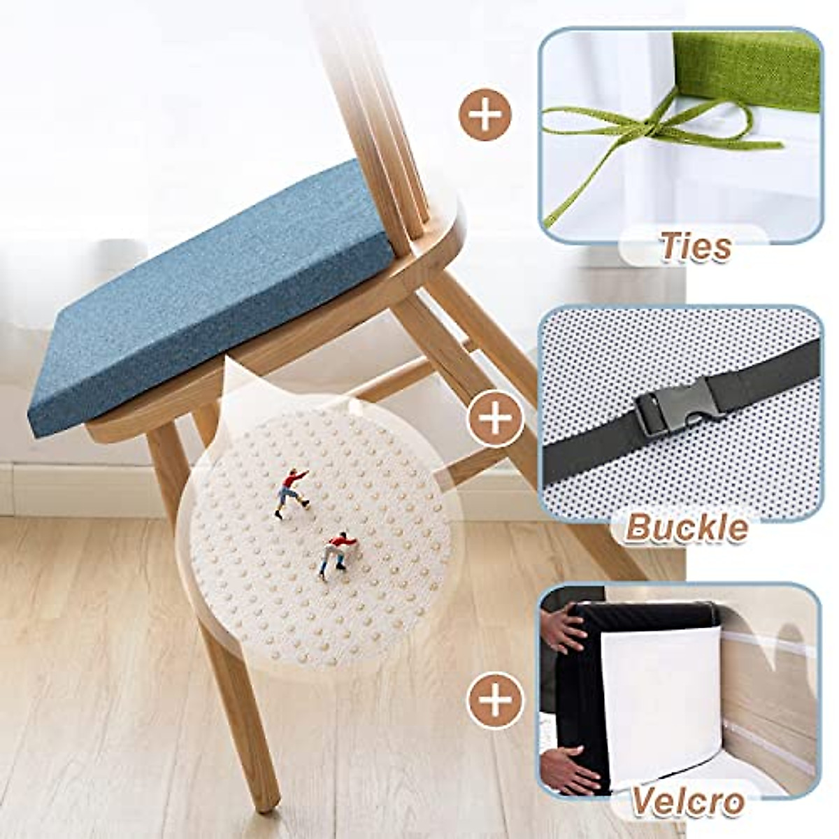 Gmsqj Custom Bench Cushions,Personalized Size Bench Pad with Non-Slip Bottom,Indoor/Outdoor Thickened Foam Furniture Cushion for Garden Patio Bench,Bay Window,50D High Elastic Sponge Filling