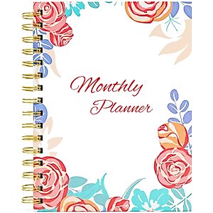 Notebook Calendar Planner 2022-2023, Daily Hourly Planner 2022-2023, Weekly & Monthly Planner with Twin-wire Binding, July 2022 - June 2023, 6.8" x 8.3", Student Planner 2022-2023