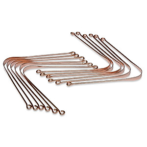 Pure Copper Tongue Cleaner, Set of 12, for Bad Breath Treatment Naturally