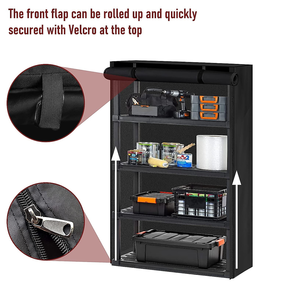 Vainlley Storage Shelving Unit Cover Waterproof Shelf Cart Cover Protective Outdoor Indoor Storage Rack Dust Cover 36 x 18 x 72 in