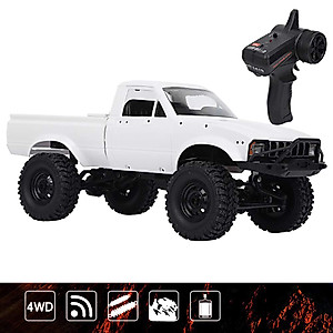 RC Rock Crawler, C24-1 2.4G 1/16 Scale Full Scale 4WD Off Road RC Cars Electric Truck Plastic Whole Toy Parts Accessory Rc Rock Crawler