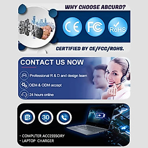 Charger for Gateway Laptop 19V - (Fit for TYPE60-190-3150U GWTN156-1 GWTN156-5 GWTN156-4 GWTN156-7 GWTN156-9 GWTN156-11 GWTN141-2 GWTN141-10 GWTN141-3 GWTN141-4 GWTN141-6 GWNC31514-BK GWNC31514-BL)