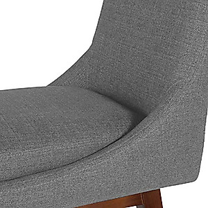 Amazon Brand – Stone & Beam Alaina Contemporary High-Back Swivel Seat Counter Stool, 39"H, Grey