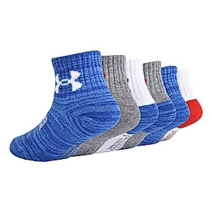 Under Armour Baby Boys Multi Pack Quarter Sock, Baseball Blue, 2-4T US