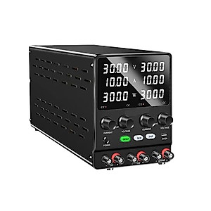 30V10A DC Dual-Channel Power Supply Adjustable Variable Multiple Output Regulated Series Parallel Connection 60V(605,110V)