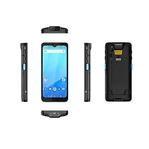 Unitech America 5G Rugged Touch Computer, Smartphone PA768, Android 12 with GMS, BT, WiFi, WLAN 6E (2.4GHz & 5GHz & 6GHz), WWAN 5G, Camera, GPS, HF, NFC, PA768-QANFRMDG