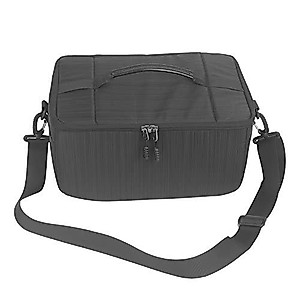 Koolertron Camera Case Dslr Camera Insert Bag Purse Universal Liner Lens Pouch Partition Protective Cover Waterproof Sleeve for Cannon/Nikon/Sony (Black)