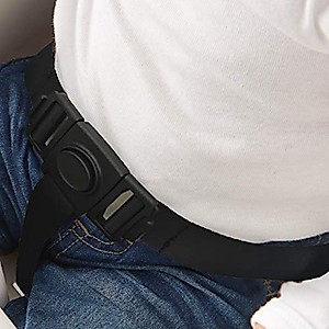 ZARPMA High Chair Straps, 3 Point Harness Straps Belt for Child Kid Chair Strap for IKEA Antilop High Chair (Black)