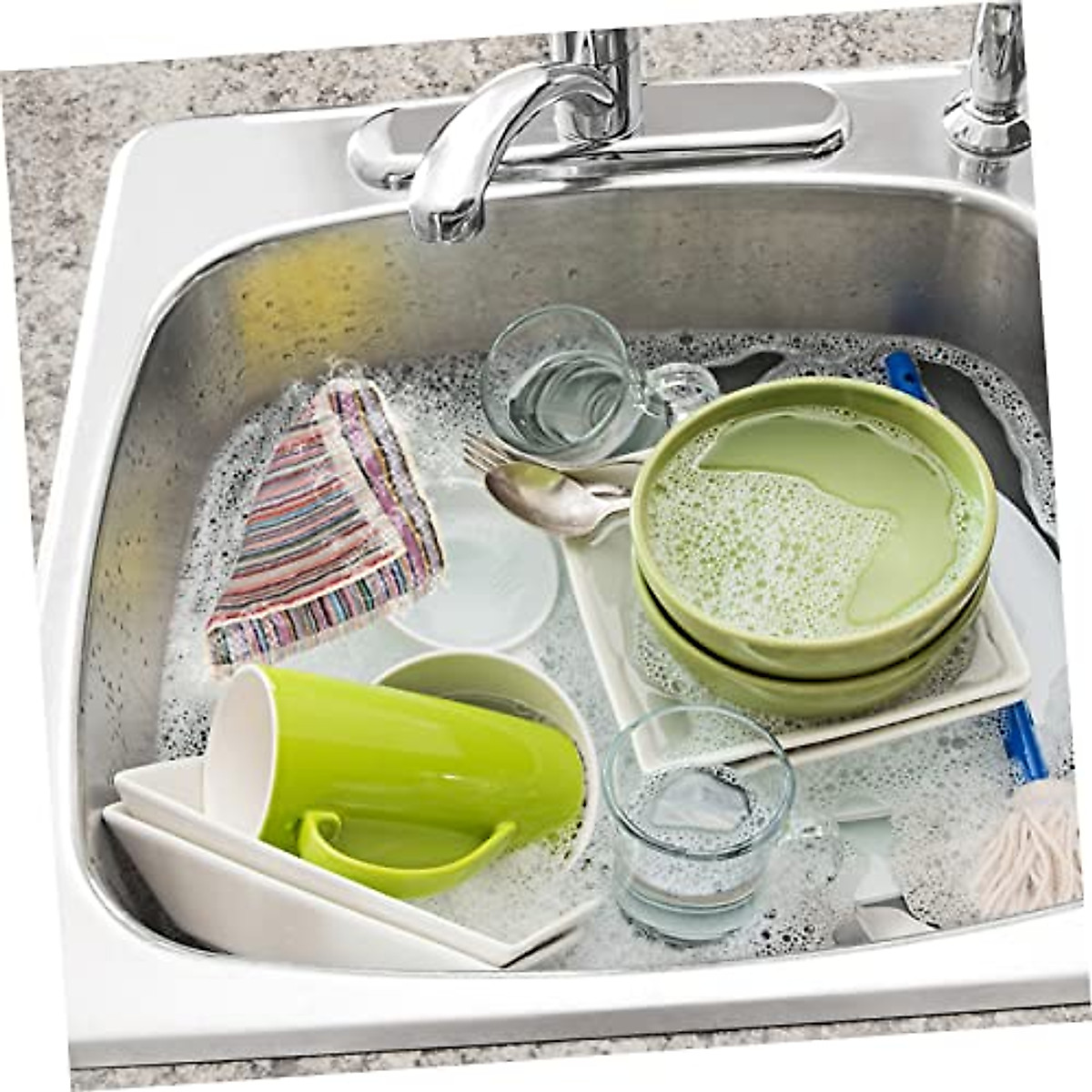 Cabilock 10pcs Color Stripe Square Scarf Microfiber Cleaning Rag Turkish Cotton Towels Turkish Cotton Bath Towels Microfiber Dish Towels Dish Rags Kitchen Dishcloth Hand Towel Cotton Towel