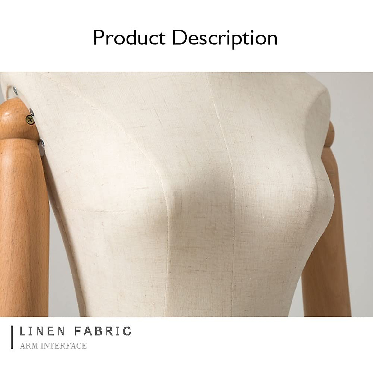 Female Mannequin Torso, Display Dress Form Mannequins, Size: S/2~4 55~75in Adjustable Height Wedding Dress Manikin Body, Stability Gold Metal Stand Table Maniquine for Clothing Jewelry Display