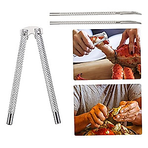 Ar Multitool 1 Set Crab Claws Heavy Duty Forks Spoons Set Stainless Steel Forks Seafood Tools Set Crab Leg Opener Crab Crackers Crab Picks Crab Eating Tools Set Multifunction