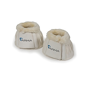 ARMA Fleece Trim Bell Boot (White, Full)