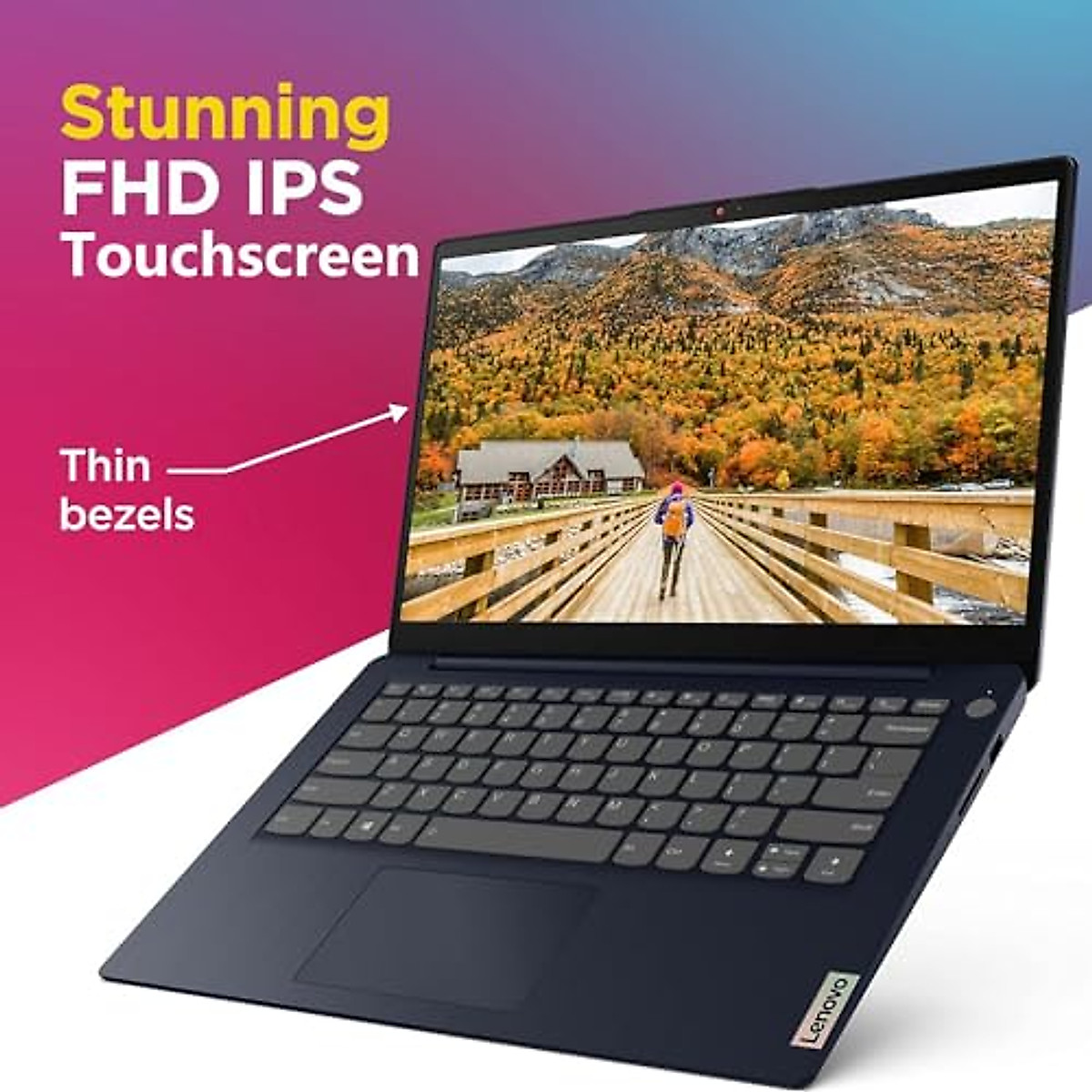 Lenovo IdeaPad 3i Laptop - 15.6" Full HD 1080p Touch Screen - Intel Core i5-1155G7-40GB Memory - 2TB SSD - Windows 11 Home - Abyss Blue – w/HDMI Cable