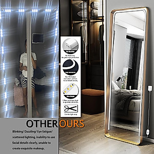 Led Vanity Mirror Lights, 13.2FT 6000k Body Lights with AC Adapter Touch Control, Makeup Lighting for Full Body Mirror/Makeup Table/Bathroom