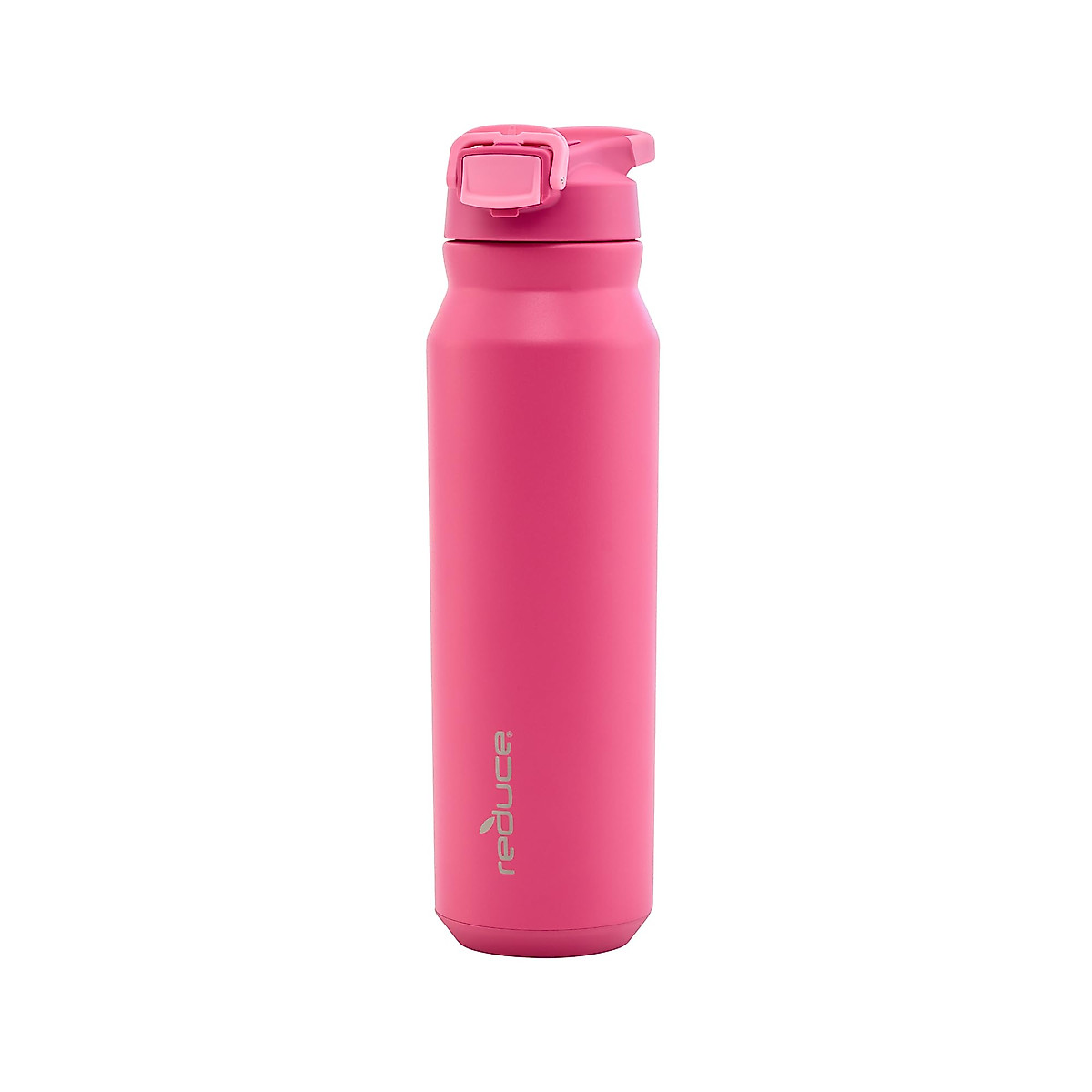 REDUCE 32 oz Hydrate Pro Stainless Steel Insulated Water Bottle - Flip Top Leak-Proof Lid, Dishwasher Safe, BPA-Free, Dual Wall Vacuum, Keeps Drinks Cold for 48 Hrs, Cup Holder Friendly - Sangria