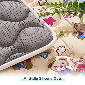 Vibe bear Baby Foam Play Mat, 50 x 50 Inches Baby Crawling Mat, Thicken One-Piece Baby Playmat, Non Slip Washable Baby Play Mat for Playing, Soft Floor Mat for Babies, Infants, Toddlers