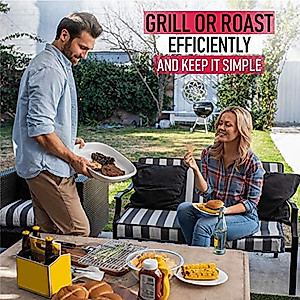 Grillman Digital Meat Thermometer with Leave-in Stainless Steel Probe and Timer for Grills, Smokers and Kitchen Ovens - Preset for Beef, Pork, Poultry and Fish or Set Cooking Times and Target Temps