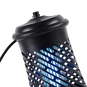 BUGGOFF Outdoor Electric Bug Zapper, 800 SQFT Coverage, 3500 Volts of Power, 20 Watts, Kills Mosquitos Gnats, Flys & More. Damp Rated, Unique 360 Degree Design, 5 Year Warranty, (1PACK)