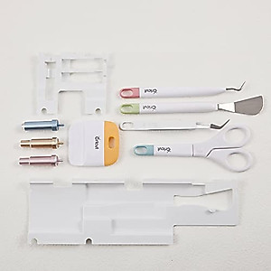 Duryeo Tool Storage Insert Compatible with Cricut Explore Air 2& Explore 3, Drawer Weeding Tools Kit Tray, Blades Housing Accessories Organizer (White, Blades Housing and Tools not Included)