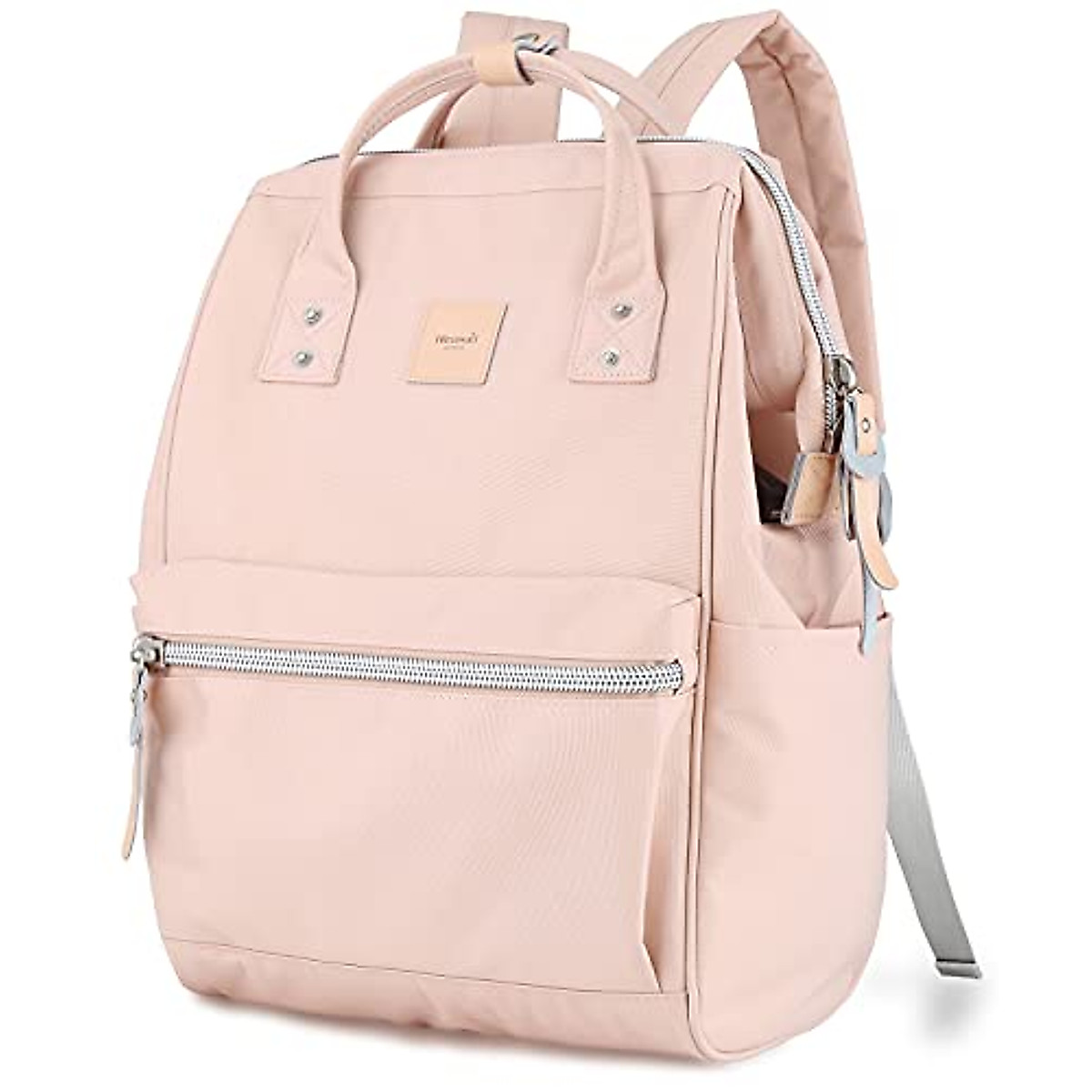 himawari Laptop Backpack for Women&Men Travel Backpack With USB Charging Port Large Business Bag Water Resistant College Bag Computer Bag Doctor Bag(1881-Pink, Regular)