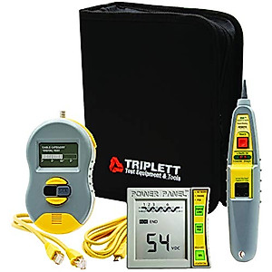 Triplett CPK1000IL2 Byte Brothers Testing Kit with Real World Certifier Ethernet Cable Category Verifier / Coax Tester and Power Panel CAT 5/6 Digital Voltmeter