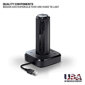 Bionik Tetra Power - Nintendo Switch Joy Con Charging Dock (4 Controllers) with Built-In Cable Adjustment System and LED Charge Status Indicators