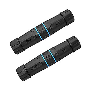 EAXIUCE Dry-Connect (2-Pack) RJ45 IP68 Waterproof Network Cable Connector Female Outdoor LAN Coupler Adapter Cat5/5E/6A