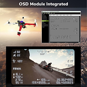 Radiolink Crossflight Flight Controller, OSD Integrated 10CH PWM Output FC with 2-12S Module Power, Vibration Damping by Software for FPV Drone/3-8 Axis/VTOL Plane/Helicopter/Car/Boat/Submarine/Robot