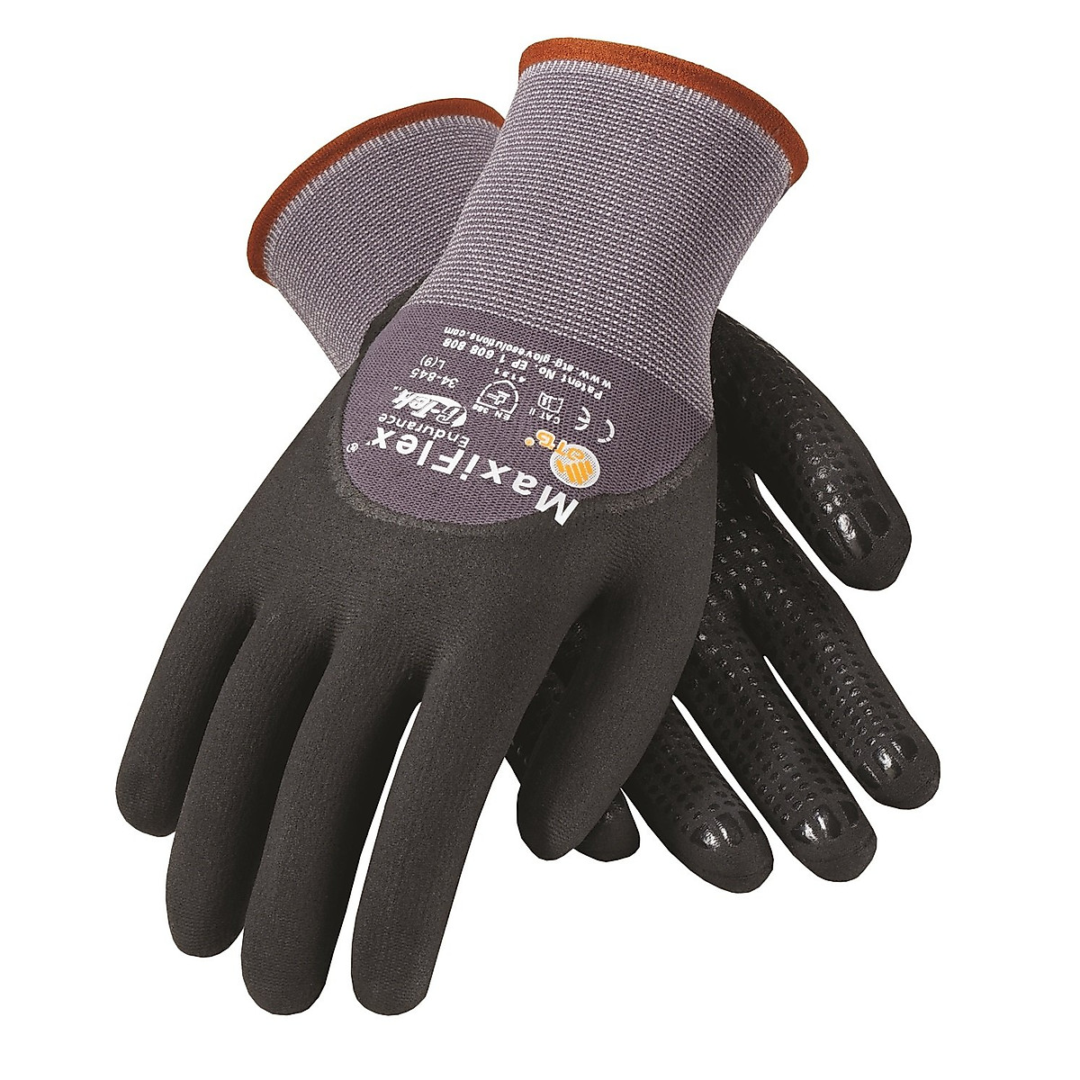 G-TEK Maxiflex Endurance 34-845 Seamless Knit Coated Gloves (Large)