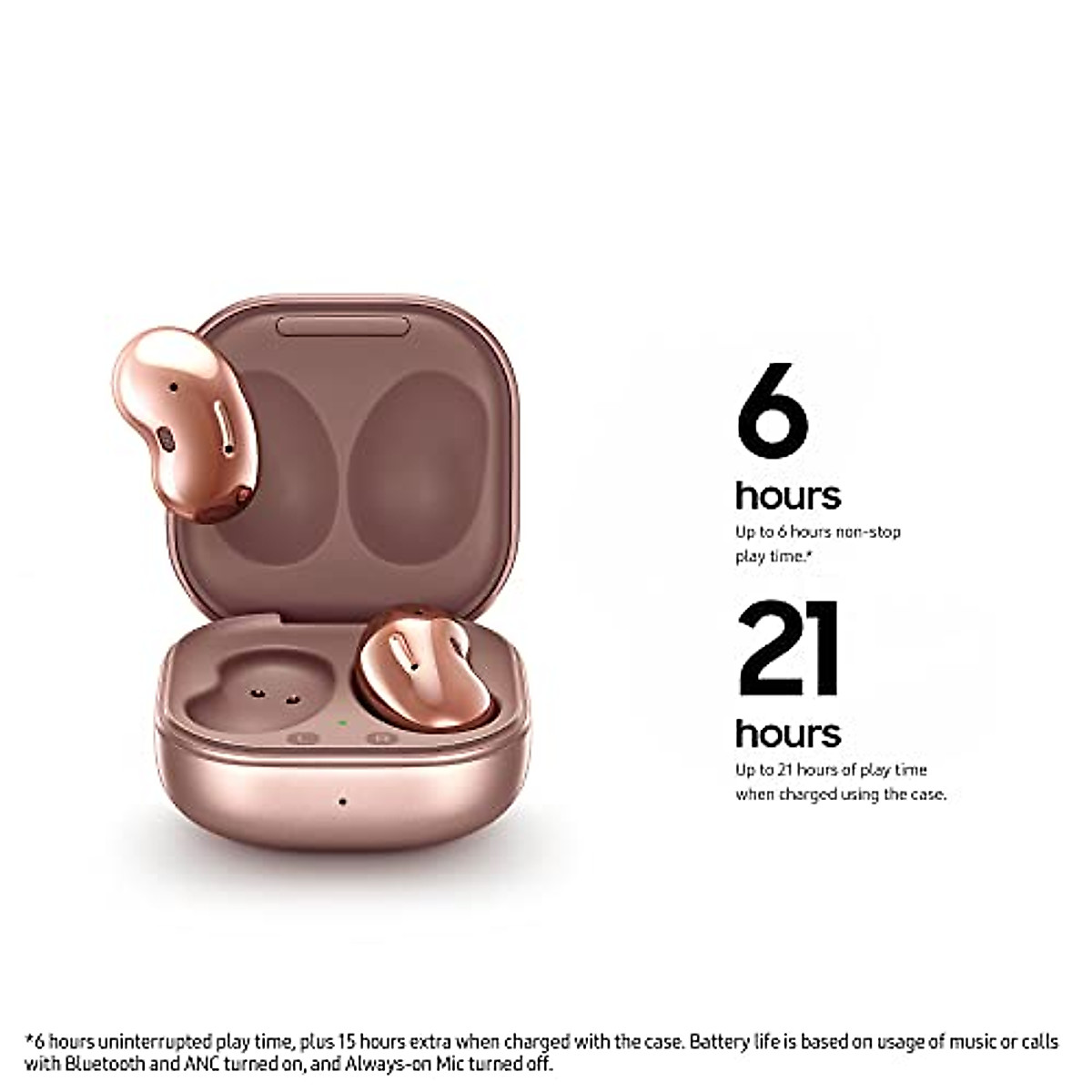 Samsung Galaxy Buds-Live Active Noise-Cancelling Wireless Bluetooth 5.0 Earbuds (Mystic White)