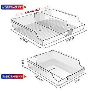 knmkisk Can Drink Holder Storage 1 Pack Wide Foldable Plastic Kitchen Water Bottle Refrigerator Bin，with Lid for Fridge, Pantry, Freezer Holds