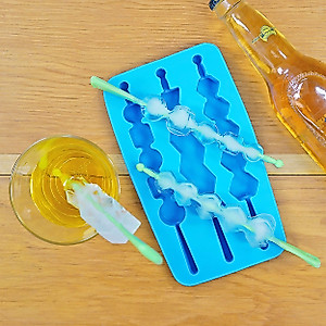 Fairly Odd Novelties Kabob ice Cube Tray with Stir Sticks (Skewers)