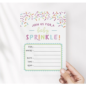 M Market On Mainstreet Baby Sprinkle Baby Shower Invitations, 25 Count