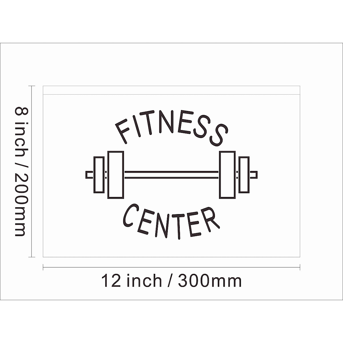 160034 Open Fitness Center Gym Room Home Decor Display LED Light Neon Sign (12" X 8", Blue)