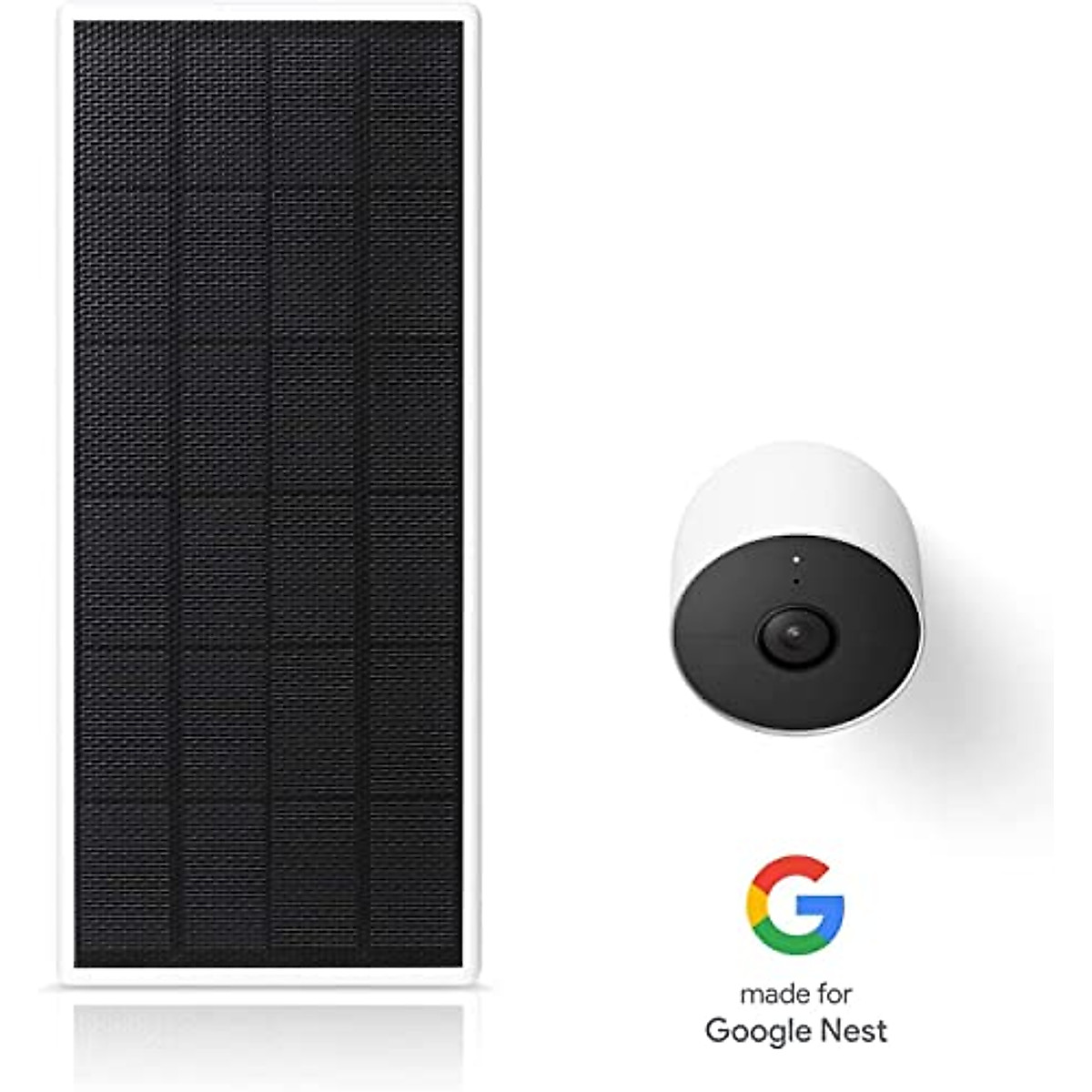 Wasserstein Solar Panel for Google Nest Cam Outdoor or Indoor, Battery - 2.5W Solar Power - Made for Google Nest (3-Pack)