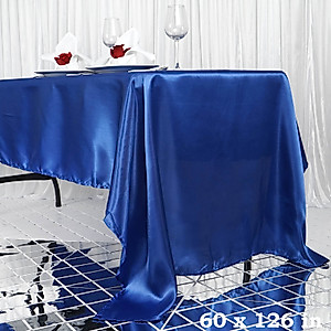 TABLECLOTHSFACTORY Royal 60x126 Rectangle Satin Tablecloth