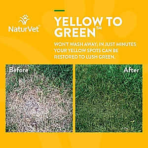 NaturVet Yellow to Green Lawn Pet Spot Remover Spray, 32-Ounce