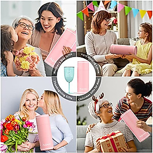 Gigi Gifts for Grandma Mimi Gifts-Gigi Gifts for Mothers Day Christmas-Soon to Be Grandma Gifts New Grandma Gifts Worlds Best Grandma Best Gigi Ever Stainless Steel Wine Glasses (10oz Light Blue)